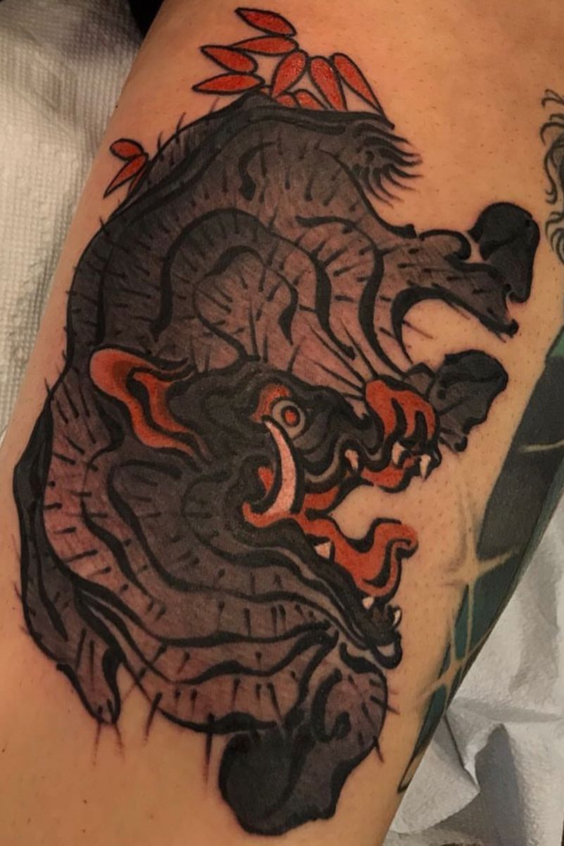 Tattoo uploaded by Golden Sickle Collective • Boar #japanese # ...