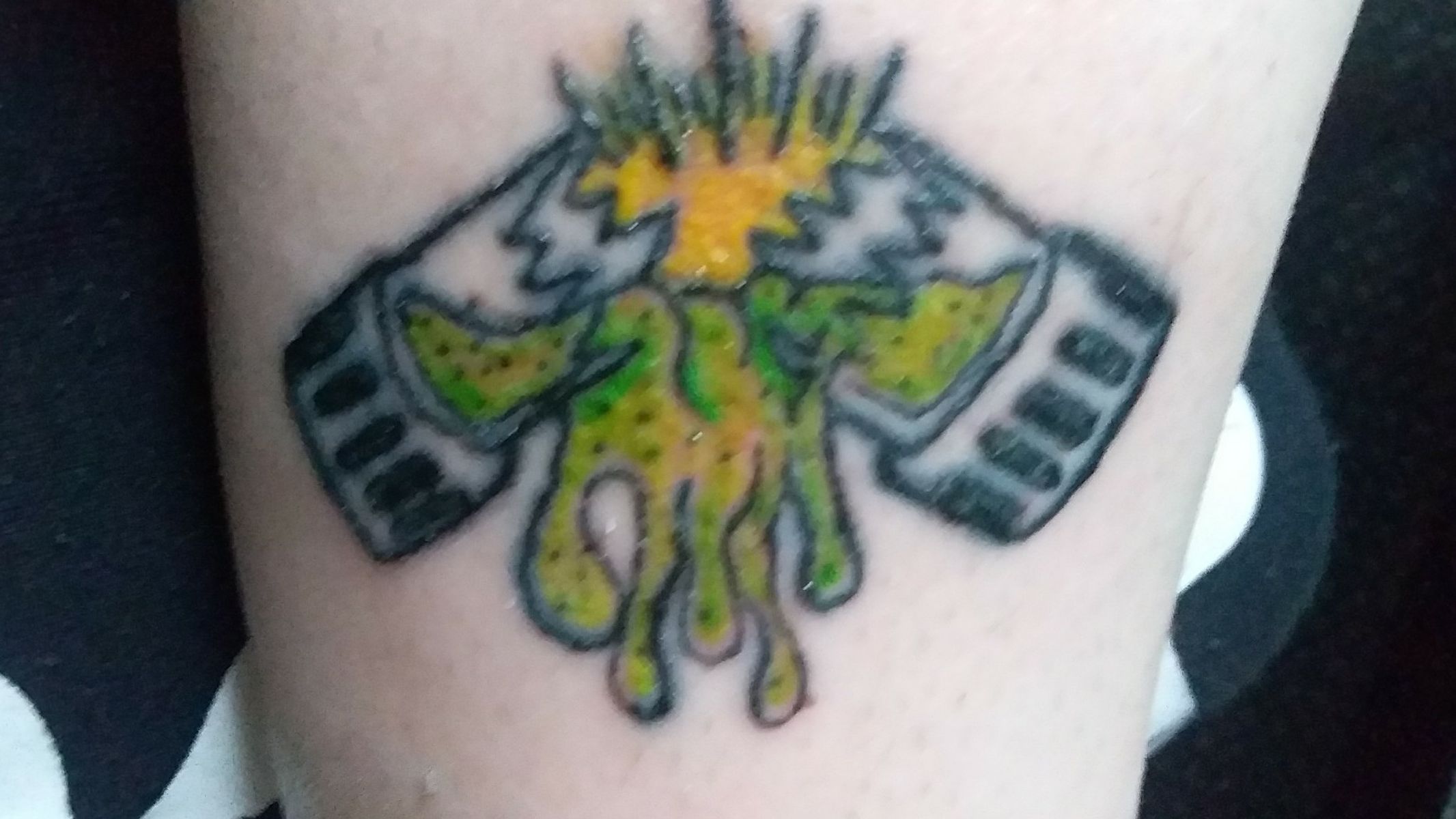 Tattoo uploaded by inkology nz • 2 day old, tmnt slime tattoo apart of ...