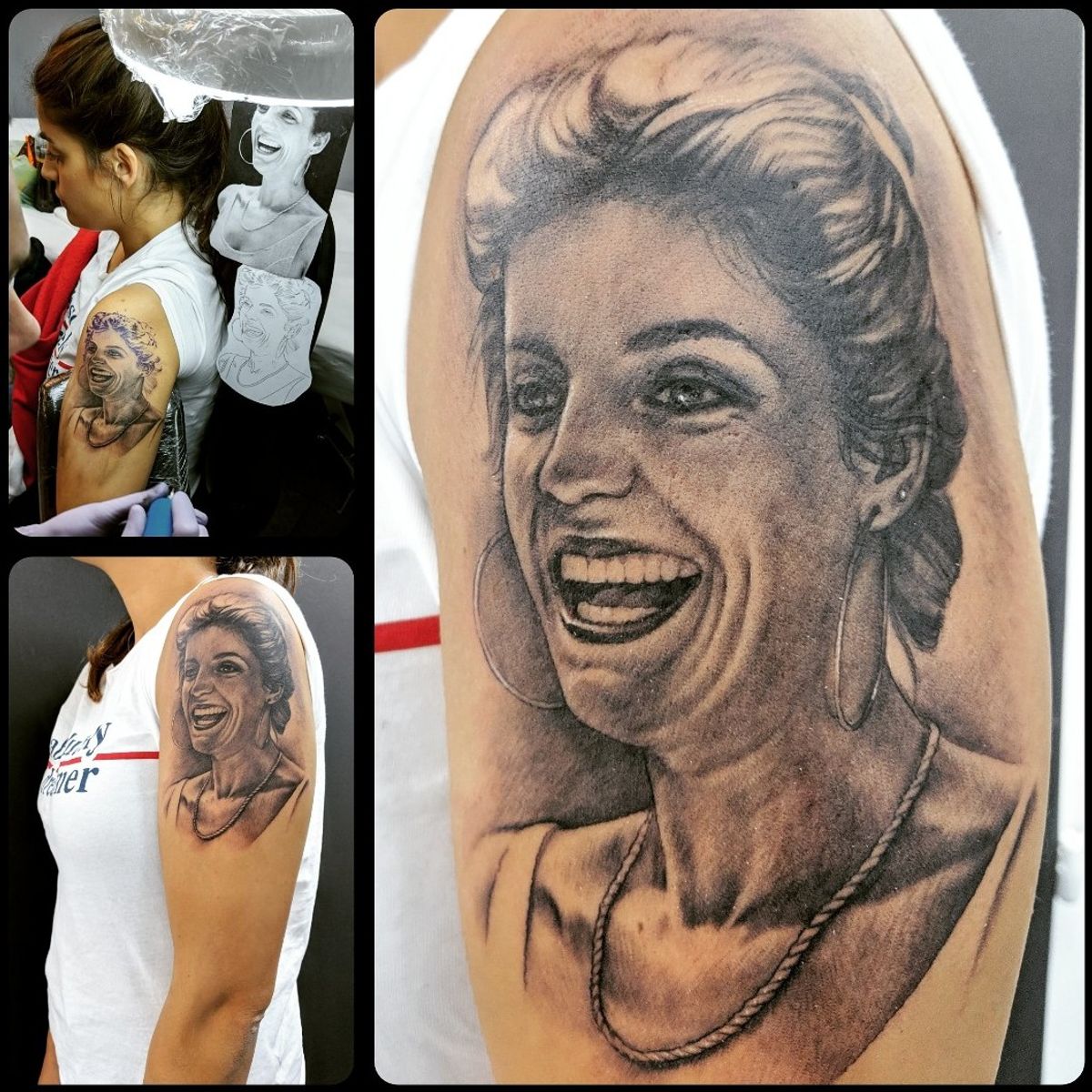 Tattoo uploaded by קוי טאטו - Koi Tattoo • Memorial portrait tattoo ...