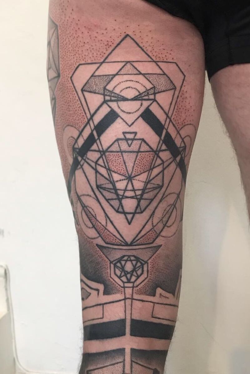 Tattoo uploaded by Hannah Keuls • Detail from Nathans leg 🦵 . # ...