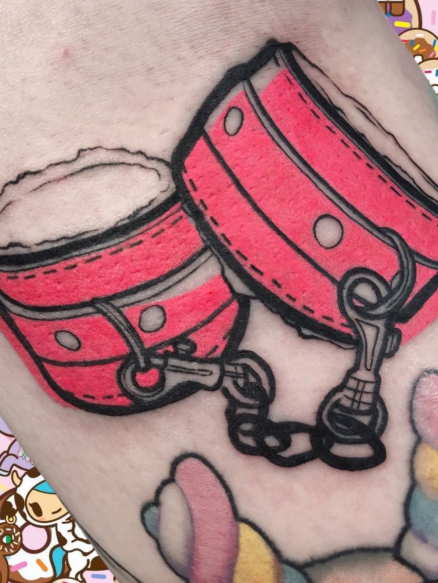 Tattoo uploaded by Jessica Astio • Kawaii handcuffs • Tattoodo
