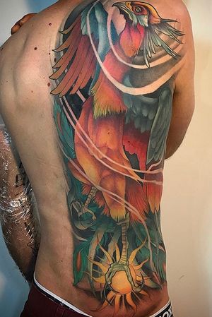 Tattoo uploaded by Bake • Phoenix half back piece • Tattoodo