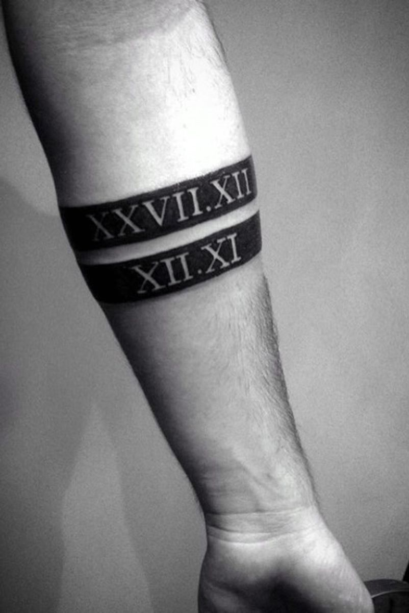 Tattoo uploaded by Callum • Actual dates. Top VIII-IV-MMXIX Bottom XV ...