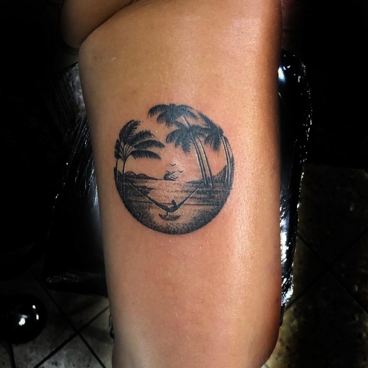 Tattoo uploaded by Black Sails Tattoo Isla Mujeres • Palm trees black n grey • Tattoodo