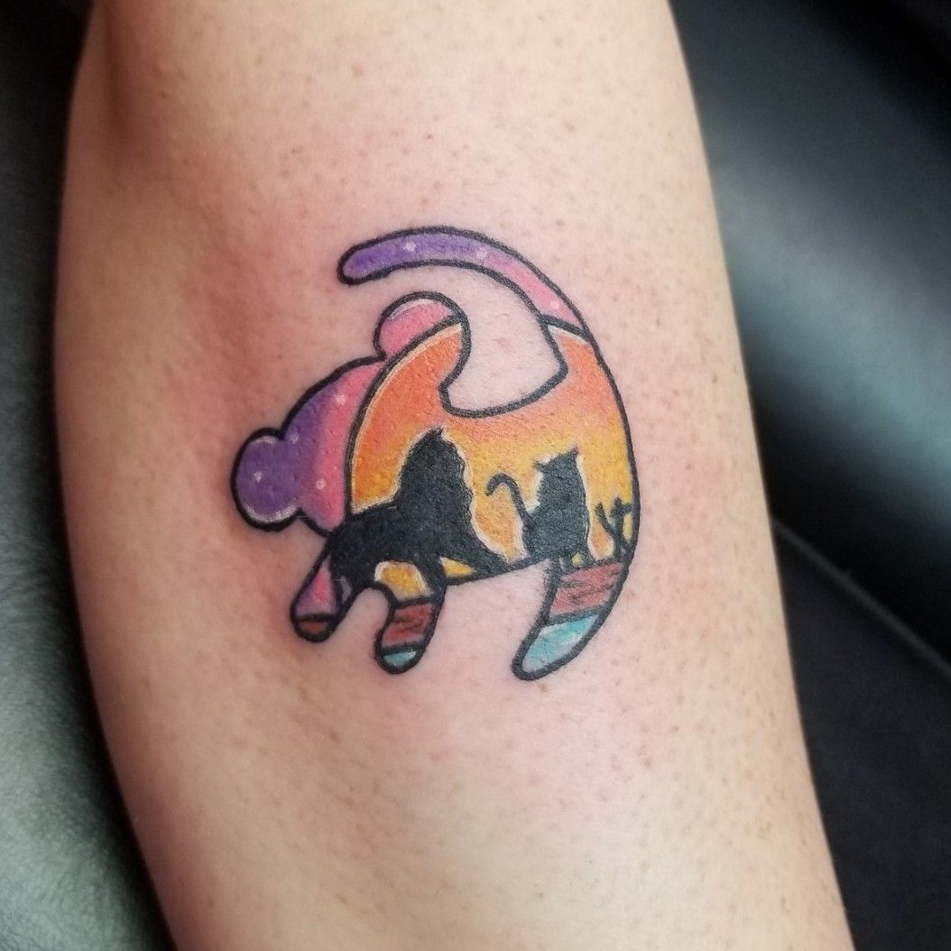 Simba Silhouette Tattoo