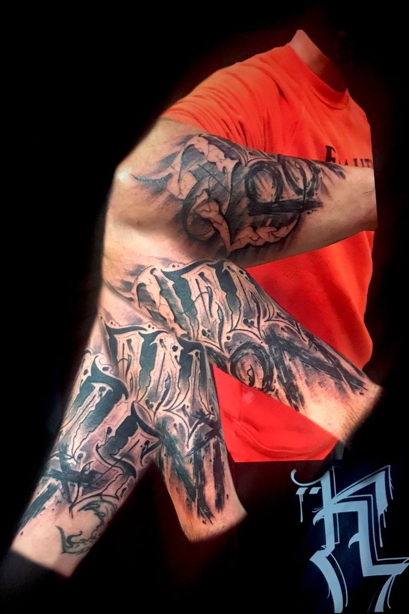 Tattoo uploaded by Vath Vatoink • Lettering freehand sick script ...