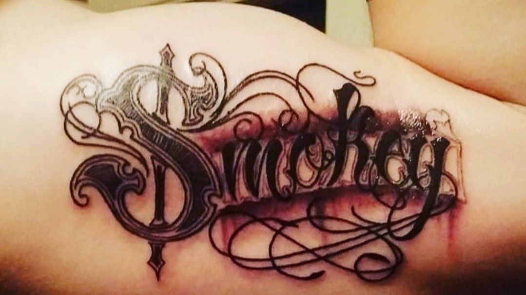 Smokey Name Tattoos