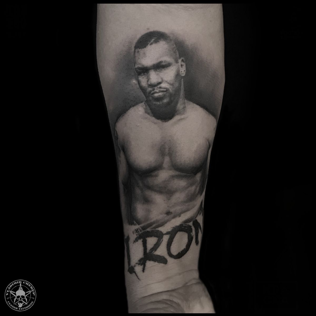 Tattoo uploaded by Vladimir Cherep • black & gray. Portrait. Mike Tyson ...