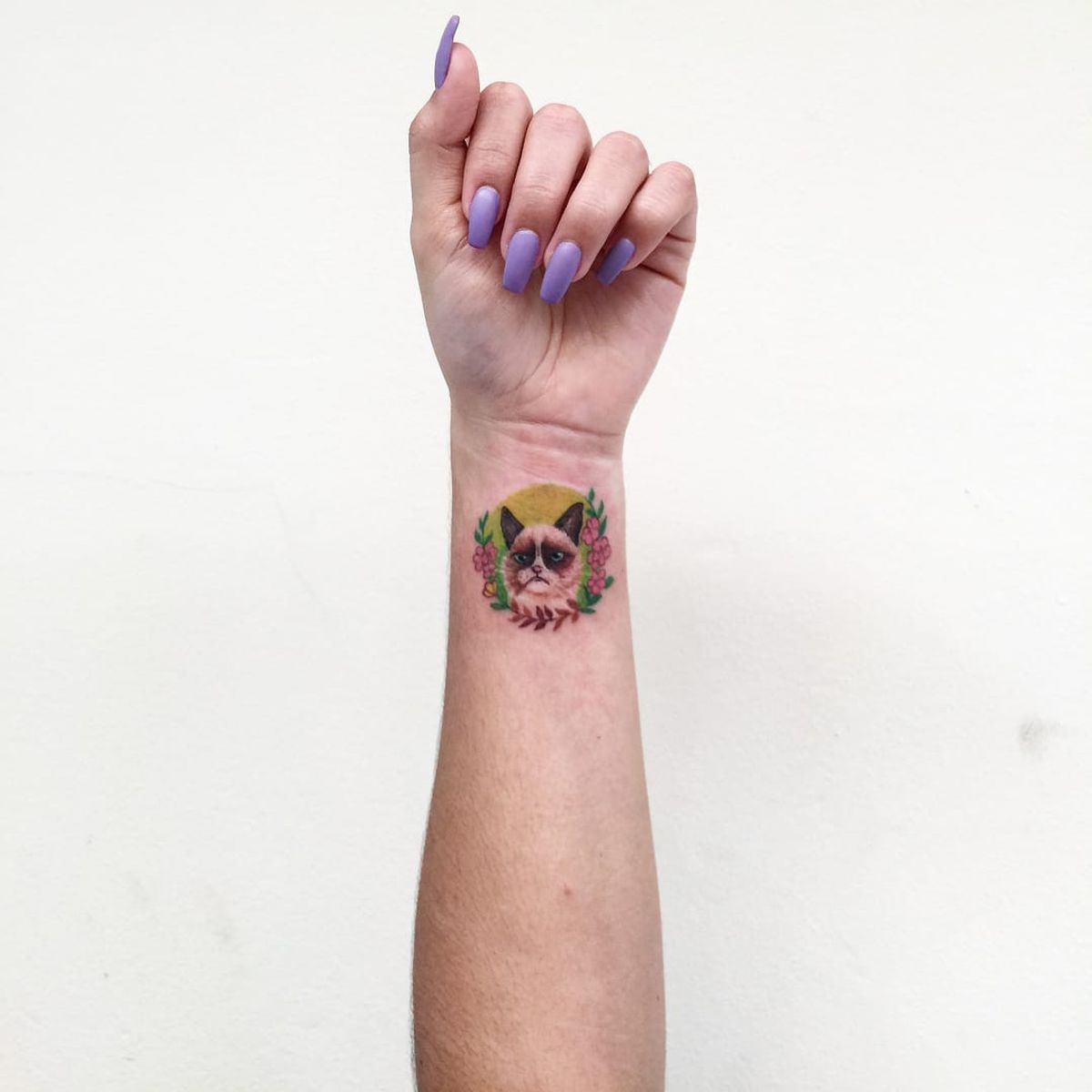 Tattoo uploaded by Tattoodo • Grumpy Cat tattoo by Geneva Tattoo Artist ...