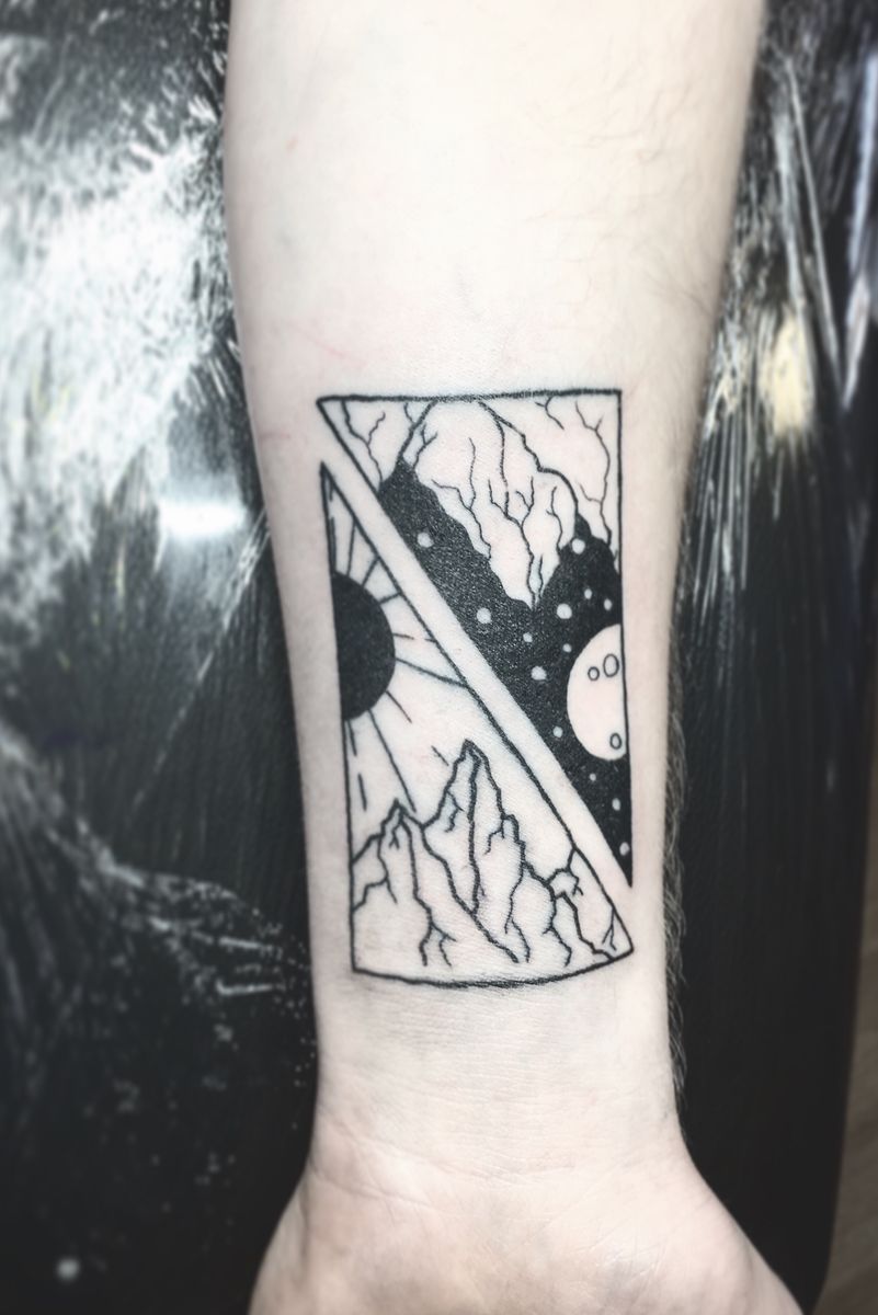 Tattoo uploaded by Simi🌸 • Day and Night scene ! #tattoo #irishtattoo # ...