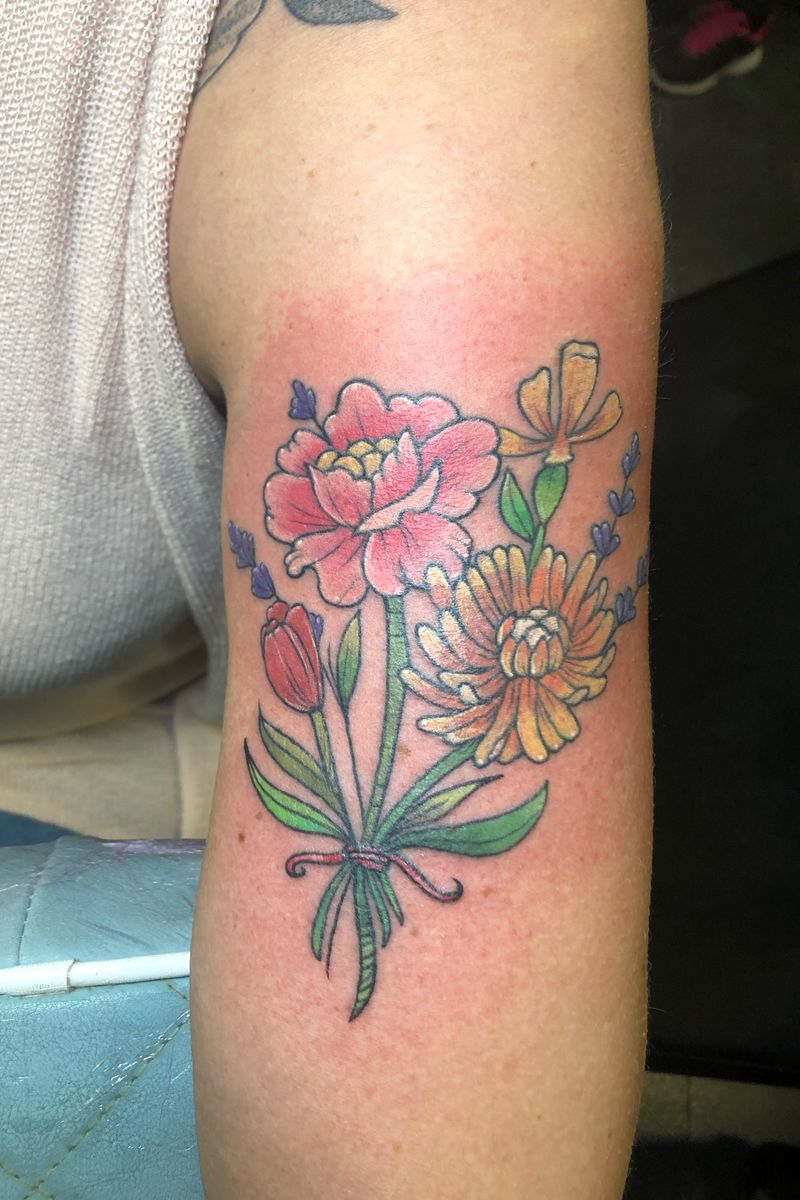 Tattoo uploaded by Sabra Carson • Client wanted an existing linework ...
