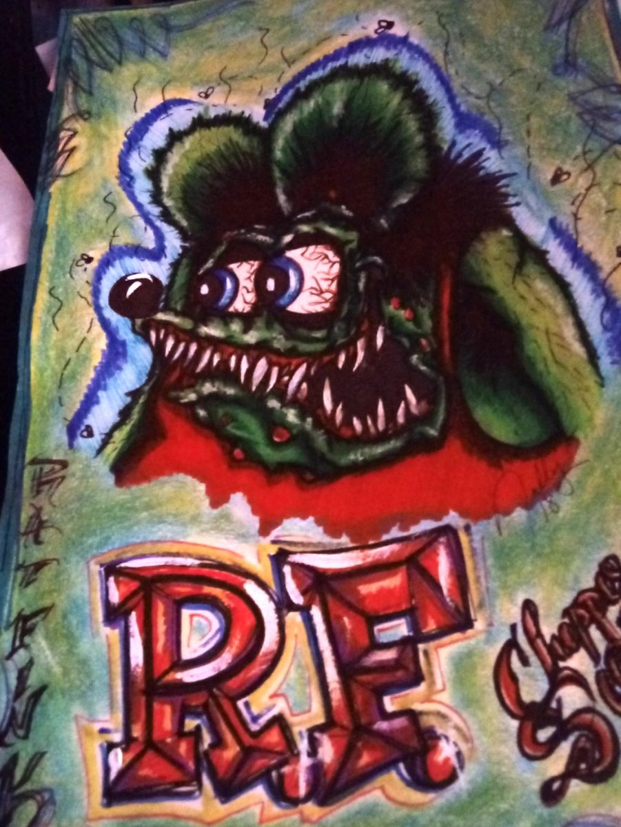 Tattoo uploaded by Tabby Matlock • Sketch of rat fink • Tattoodo