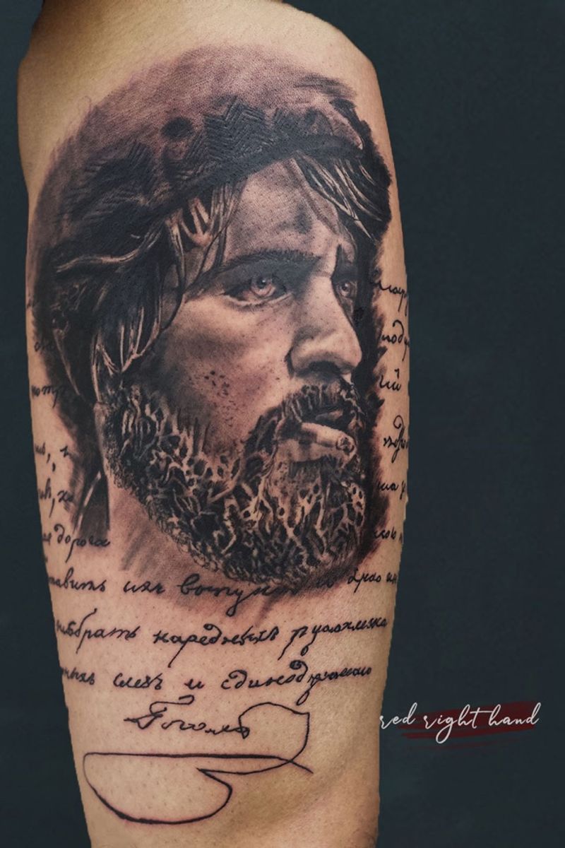 Tattoo uploaded by Red Right Hand • Portrait Tattoo. Photo reference by ...
