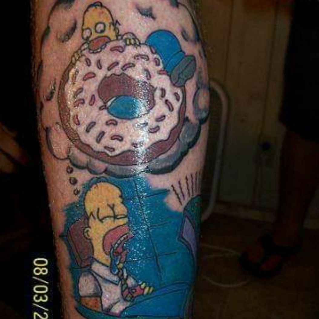 Homer Simpson Donut Tattoos Tattoo Uploaded By Chad Lombard