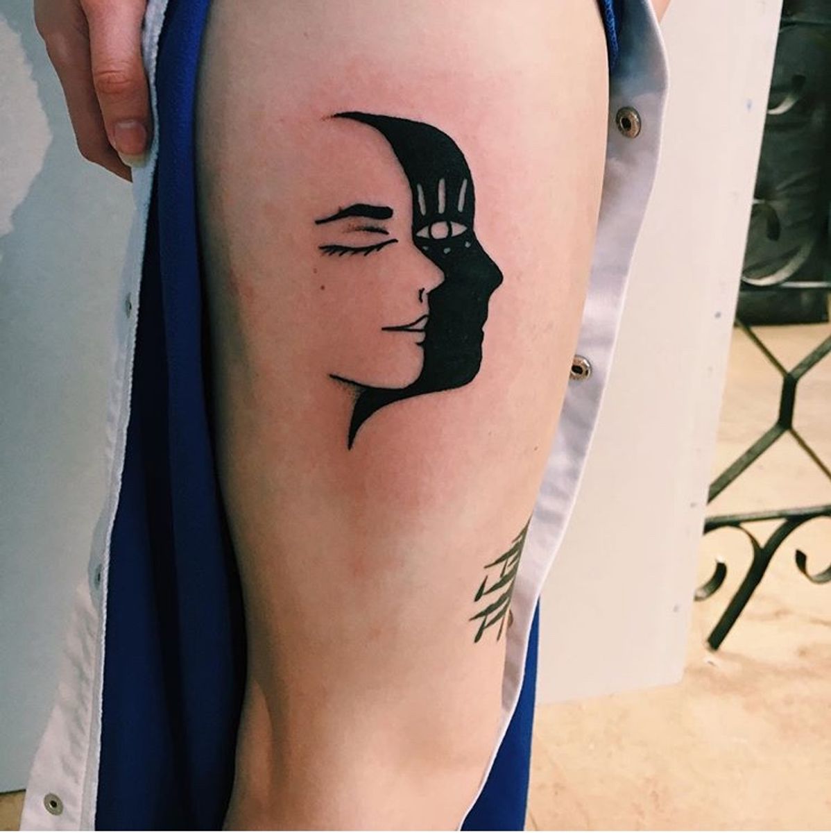 Tattoo uploaded by Max • darkside #facetattoo #blackwork #faces #dark # ...