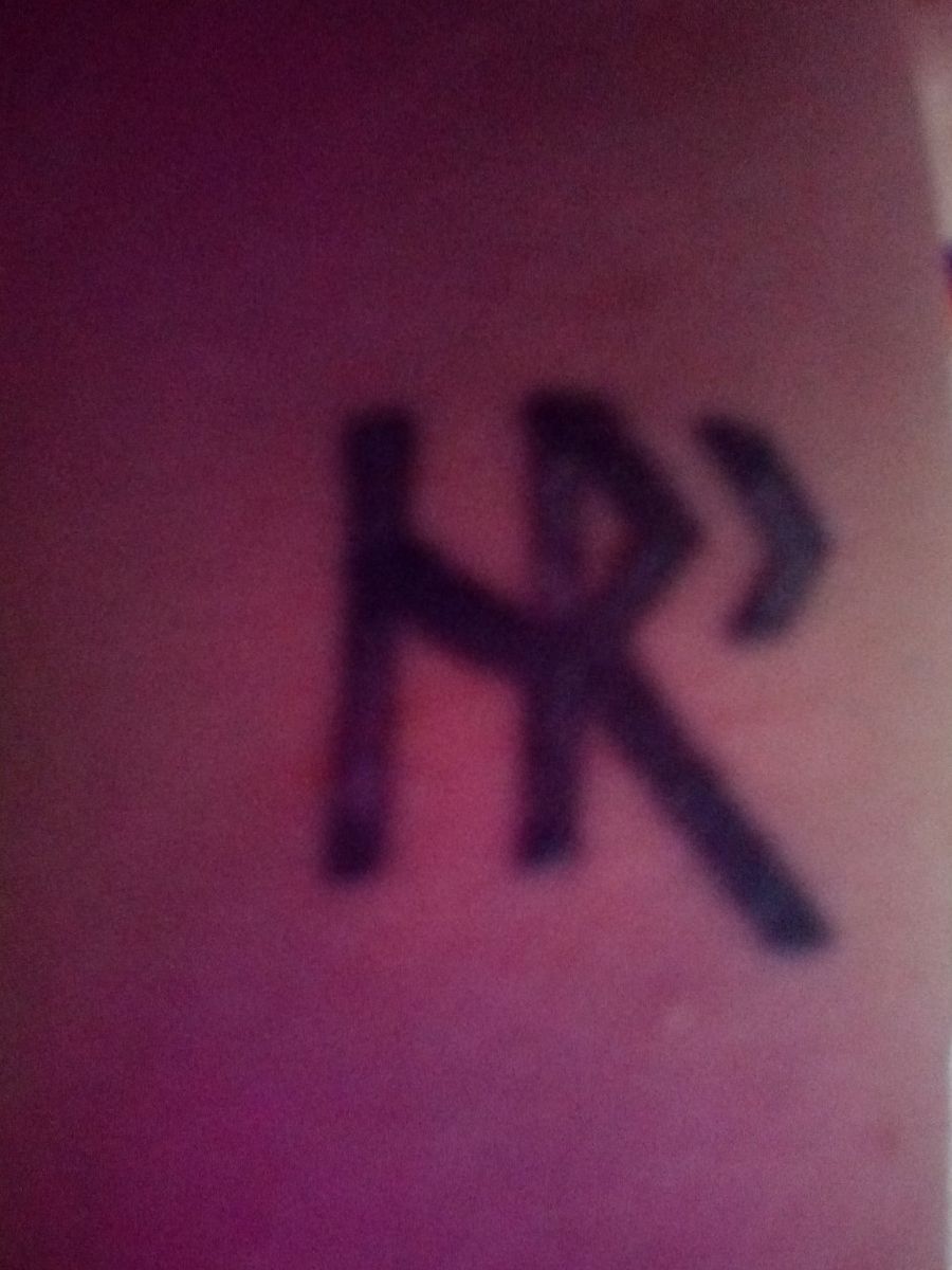 Tattoo uploaded by Melanie Myer • A bindrune for returning negativity ...