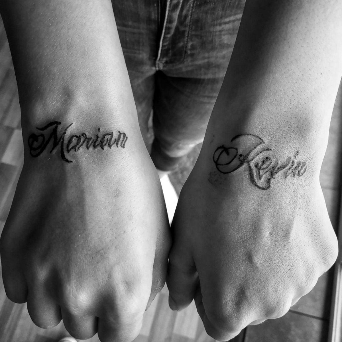 Tattoo uploaded by Nicoleta Andreea • Names on hands • Tattoodo
