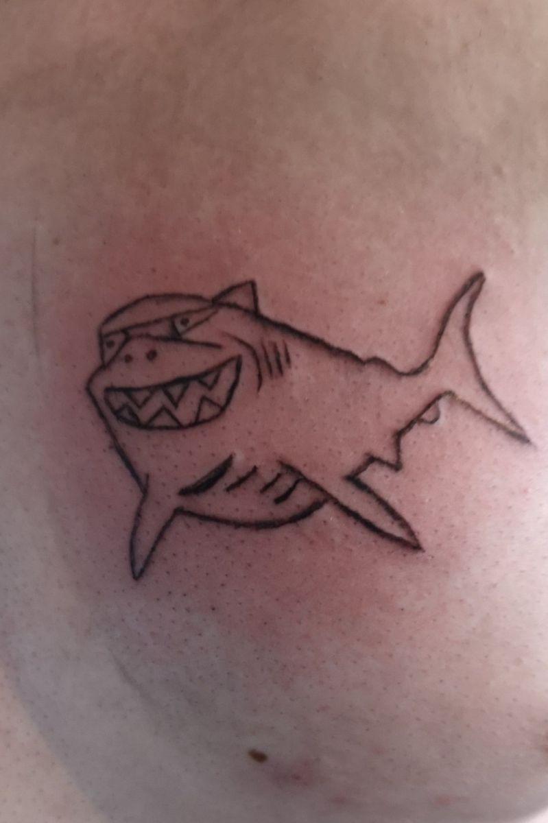 Tattoo uploaded by Gareth Blackshaw • Bruce findet nemo • Tattoodo