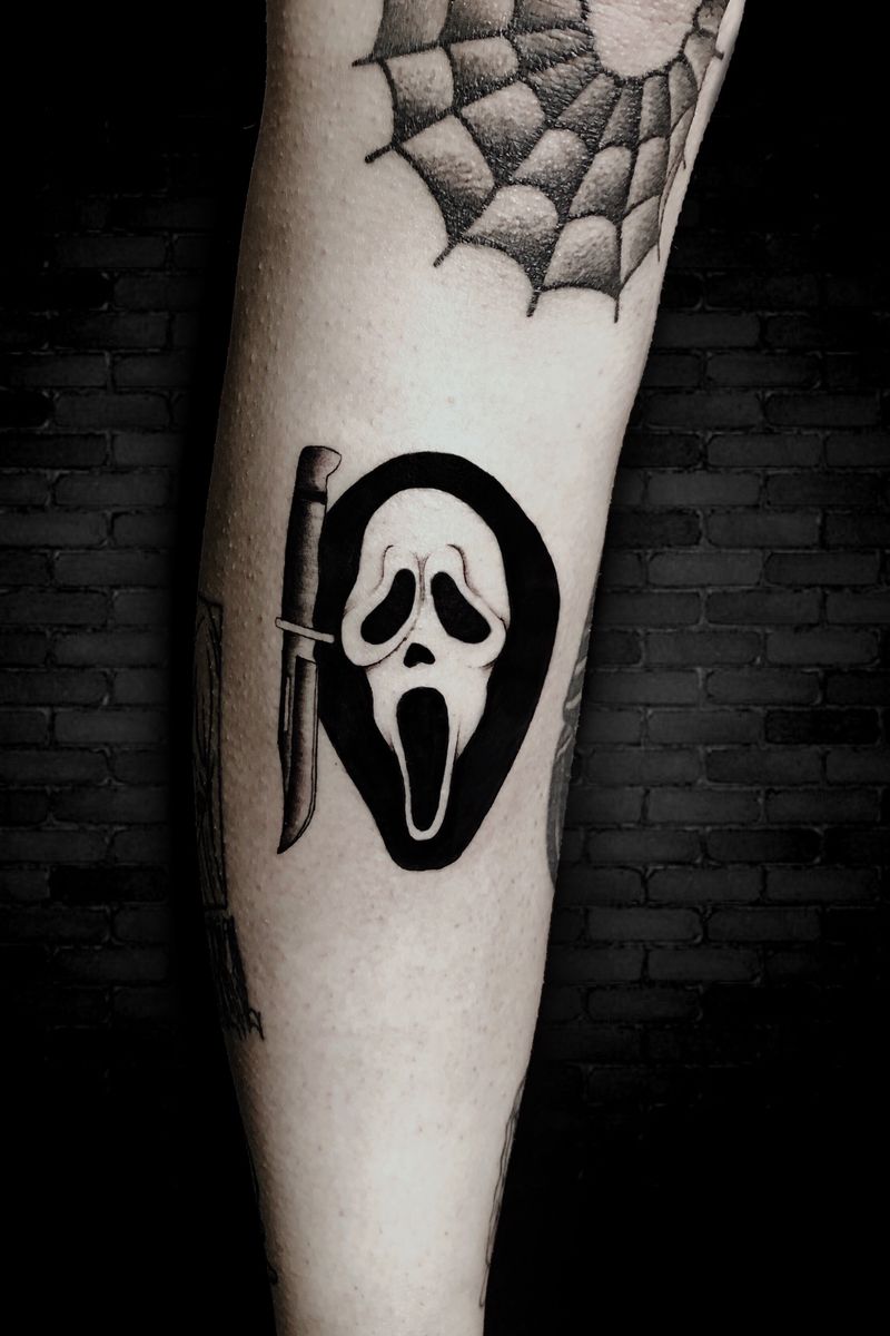 Tattoo uploaded by Mikey Cortez • Scream mask • Tattoodo