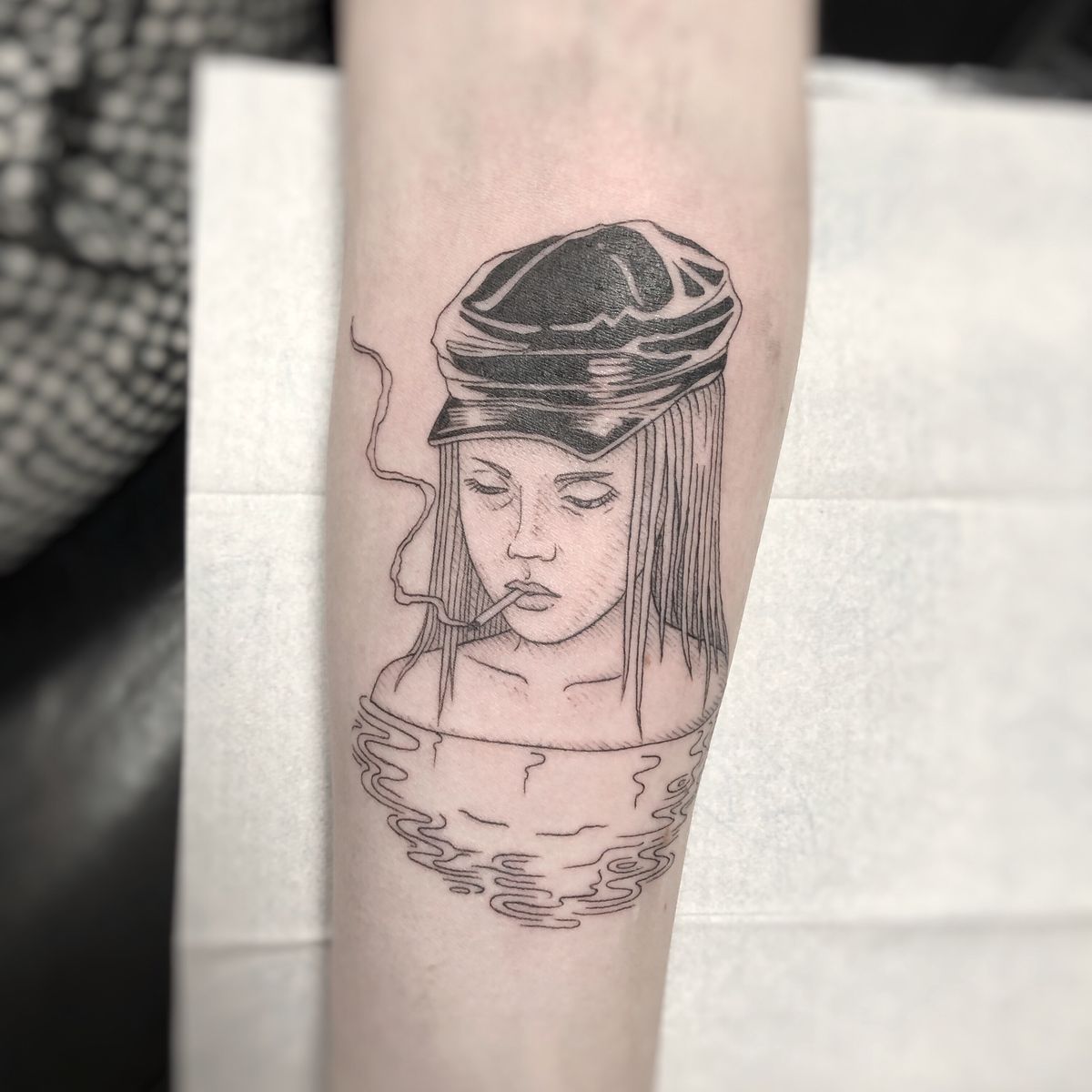 Tattoo uploaded by Jim Burgman • Smoke on the water #smoke #water # ...