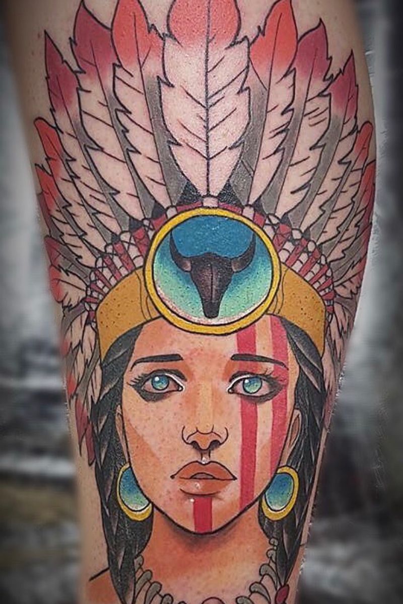 Tattoo uploaded by Mad Catz Tattoo • Neo trad girl done at ...
