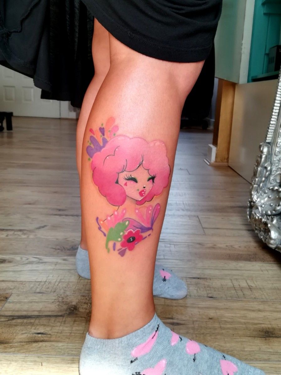 Cartoon Girl Tattoo • Tattoodo