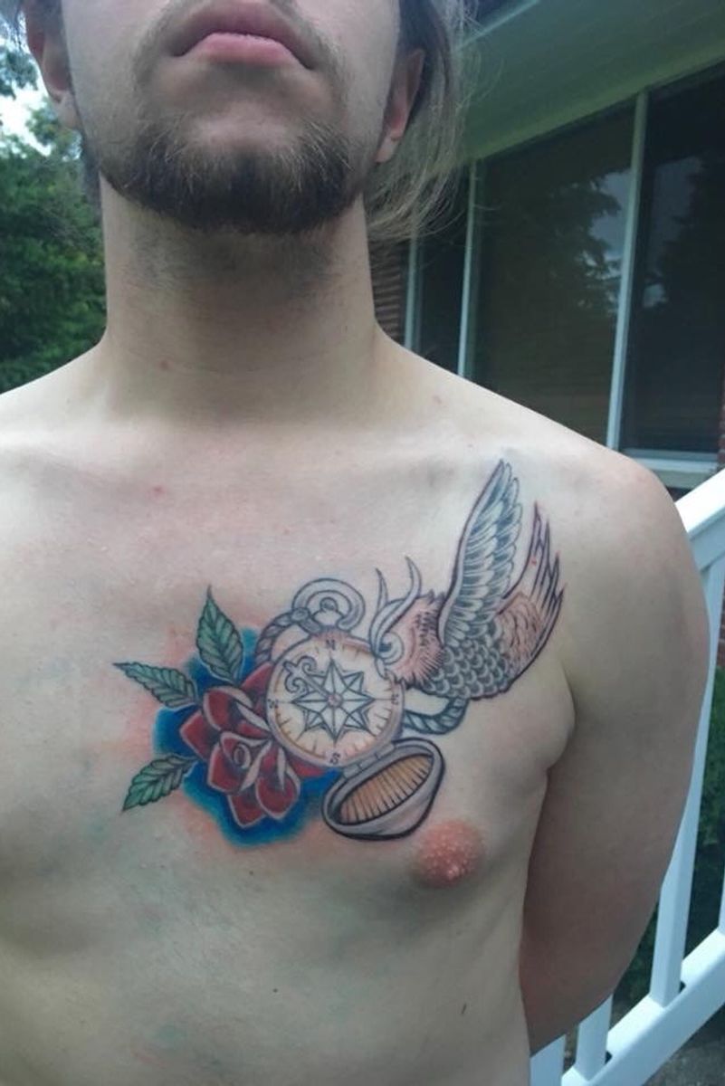 Tattoo uploaded by Ariah Christine • In progress neo-traditional chest ...