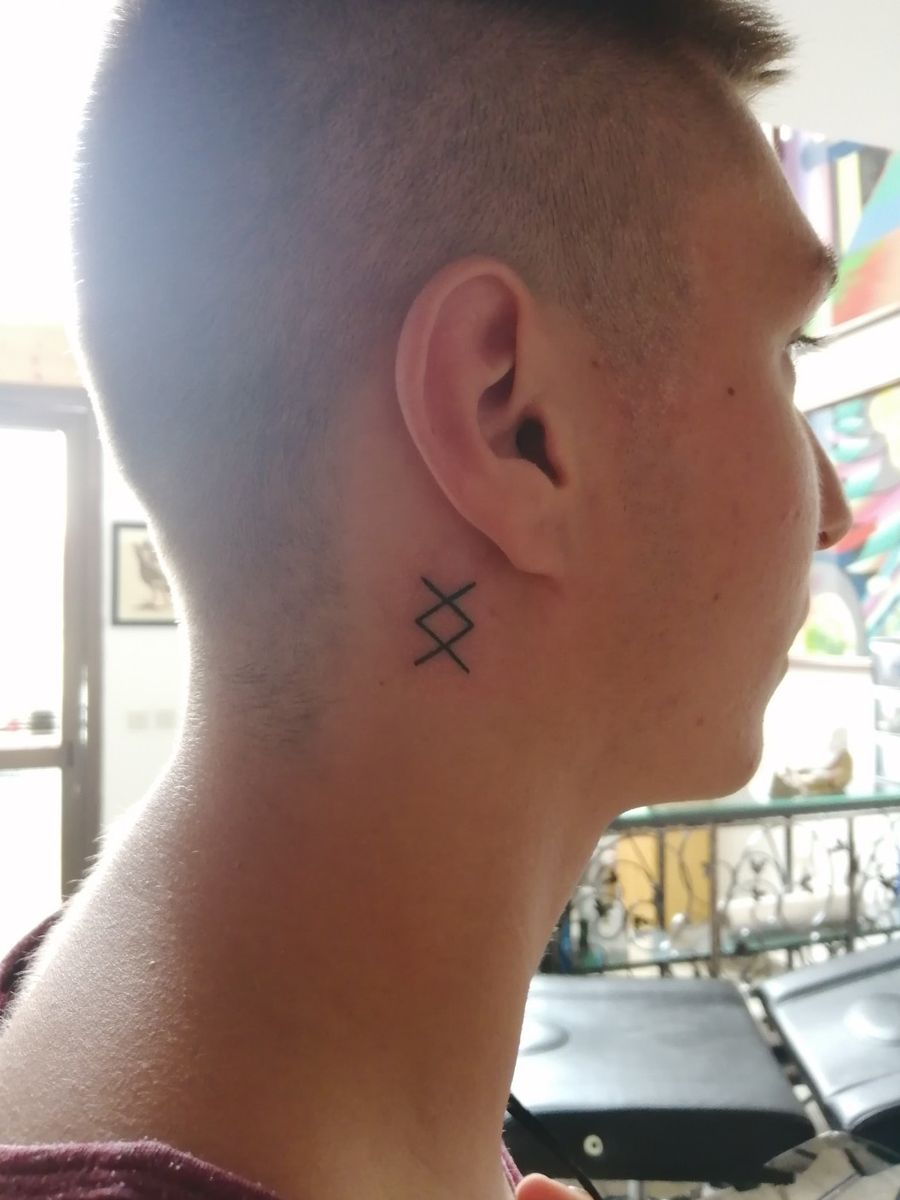 Tattoo uploaded by Mihael Josip Bala • My first tattoo. Norse rune ...