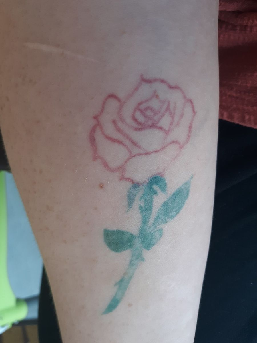 Tattoo uploaded by jcs865 • Vintage, negative space rose • Tattoodo