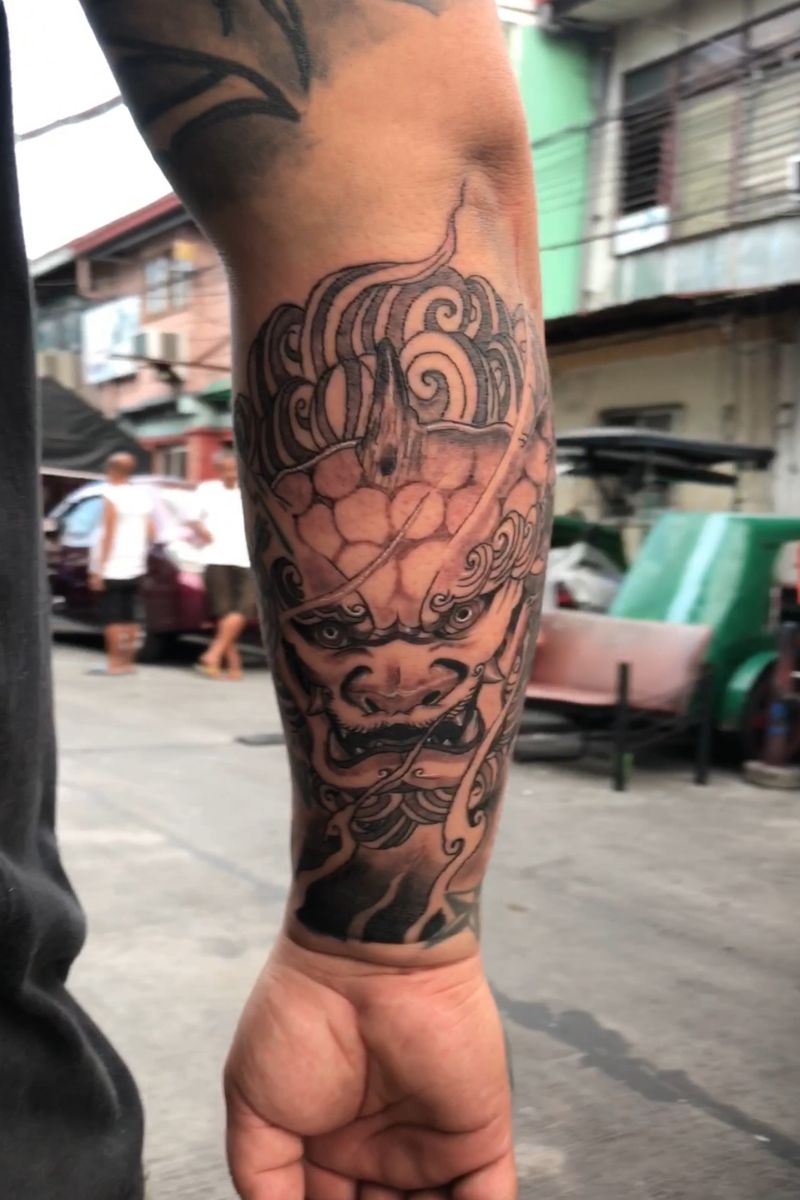 Tattoo uploaded by Chris Nigel • Foo dog • Tattoodo