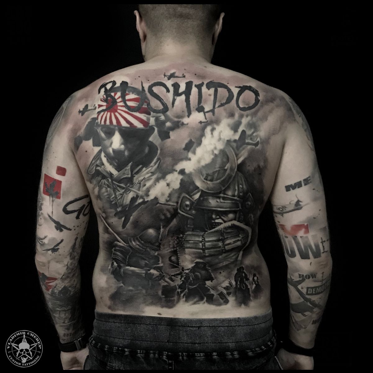 Tattoo uploaded by Vladimir Cherep • Bushido . Black & gray # ...