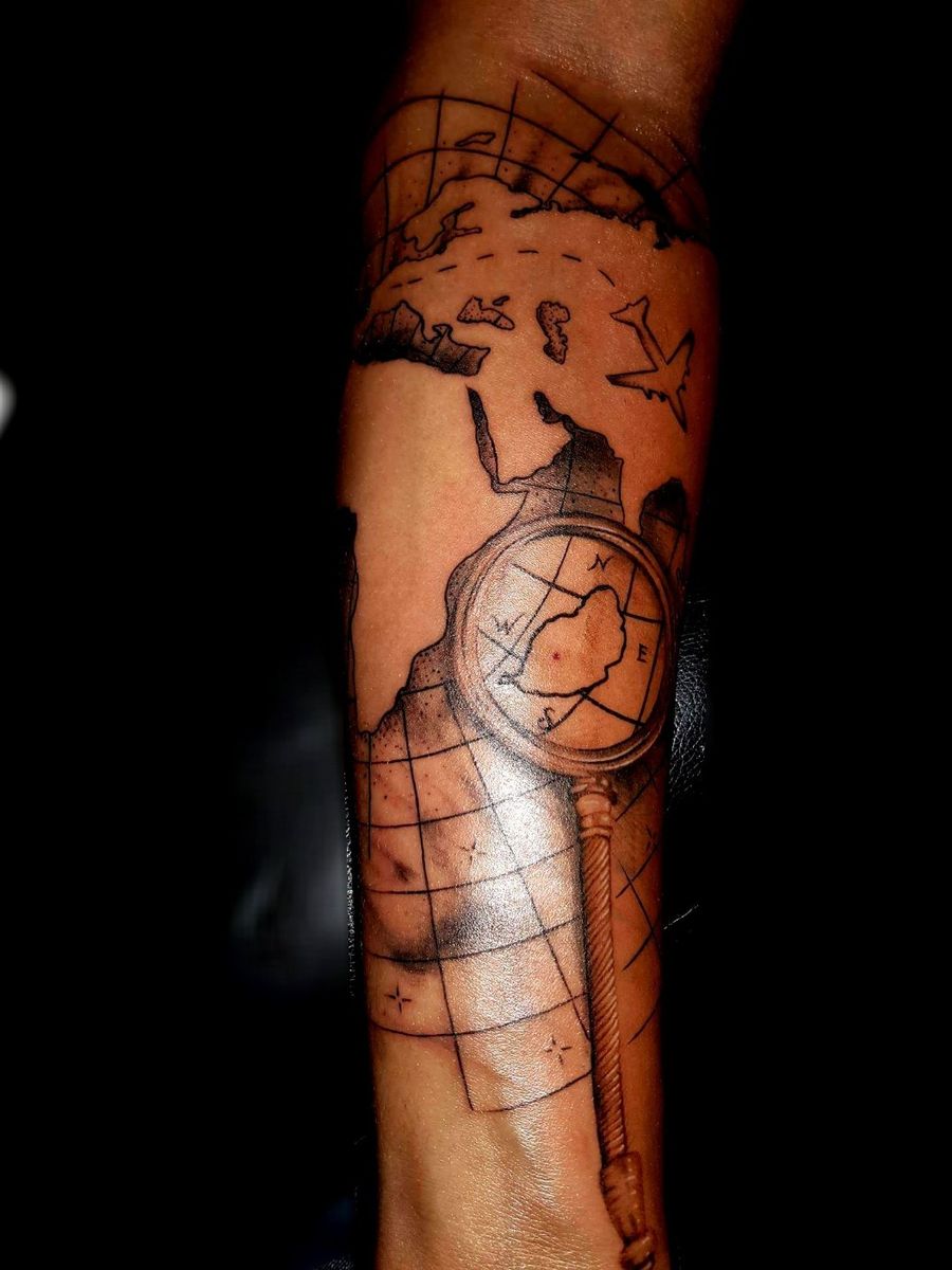 Tattoo uploaded by Jordan Mathieu JM • Zoom on my Island🍍 #Mauritius# ...