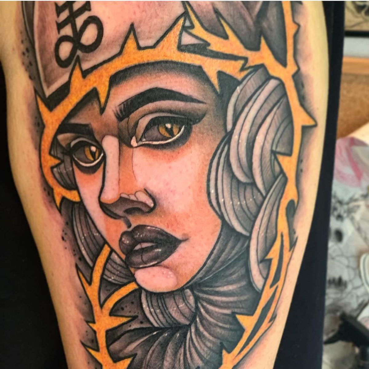 Tattoo uploaded by Julia Izabella • Neo Traditional Demon Nun • Tattoodo
