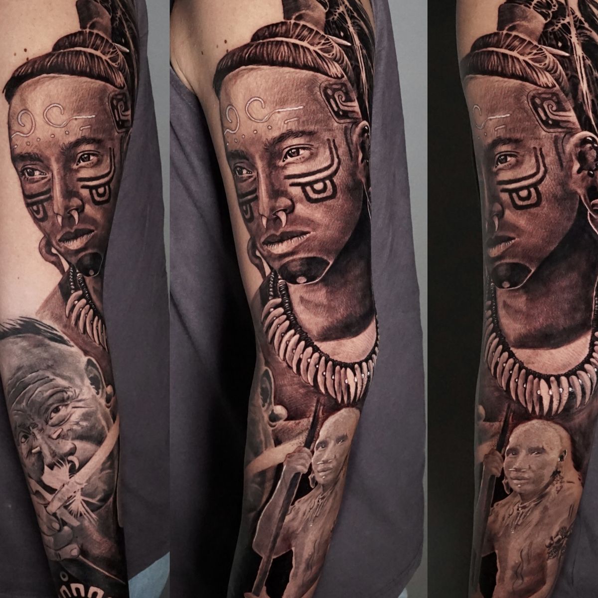 Tattoo uploaded by Alo Loco Tattoo • Mayan Aztec Indio Warrior In ...