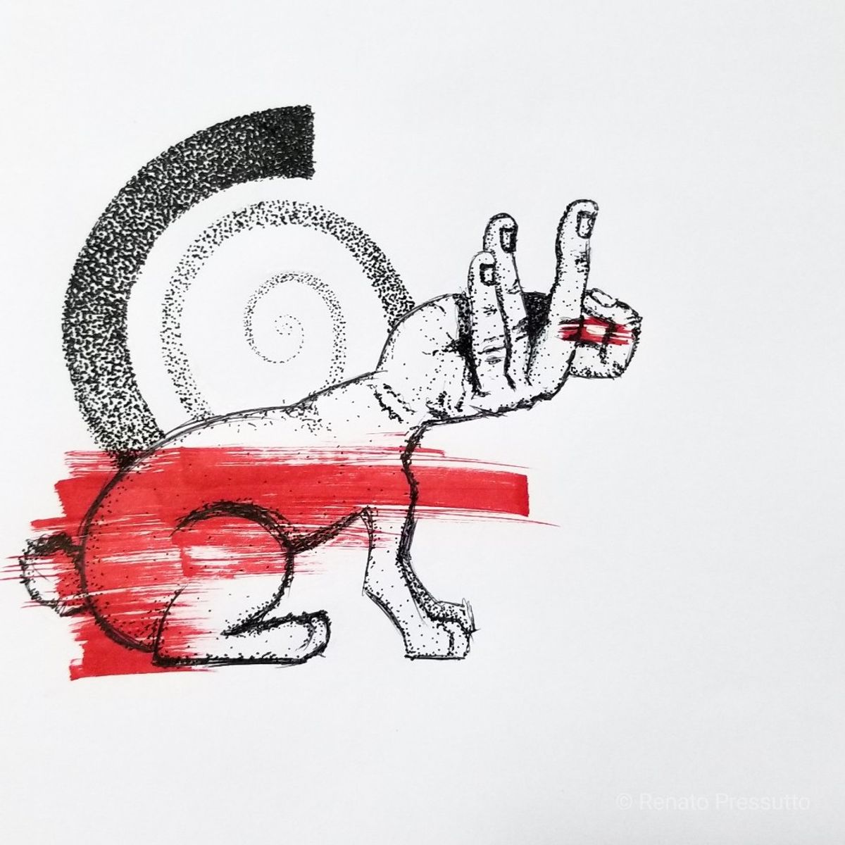 Tattoo uploaded by Renato Pressutto • Coelho-mão • Tattoodo