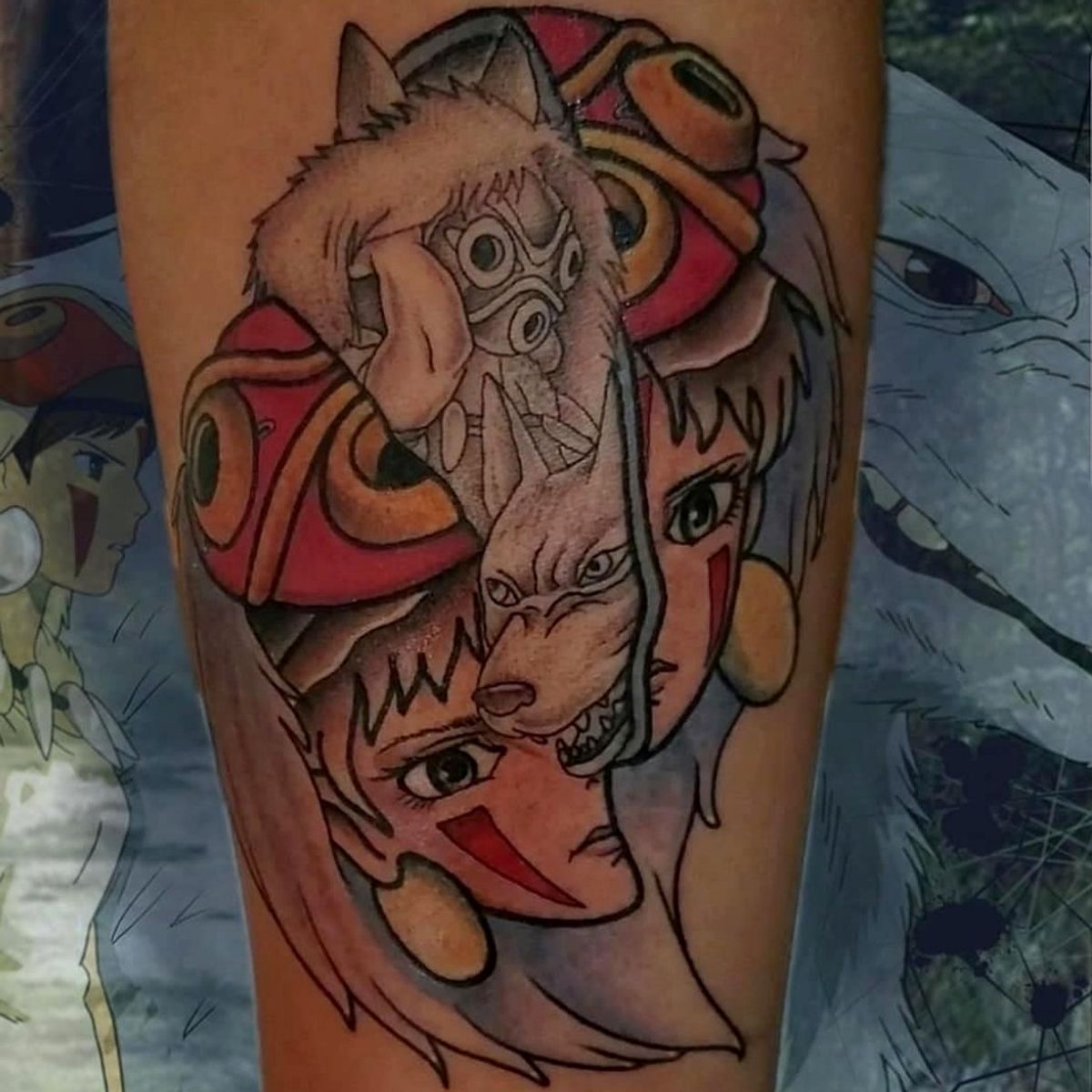 Tattoo uploaded by Jio Draws • Princess mononoke and moro # ...