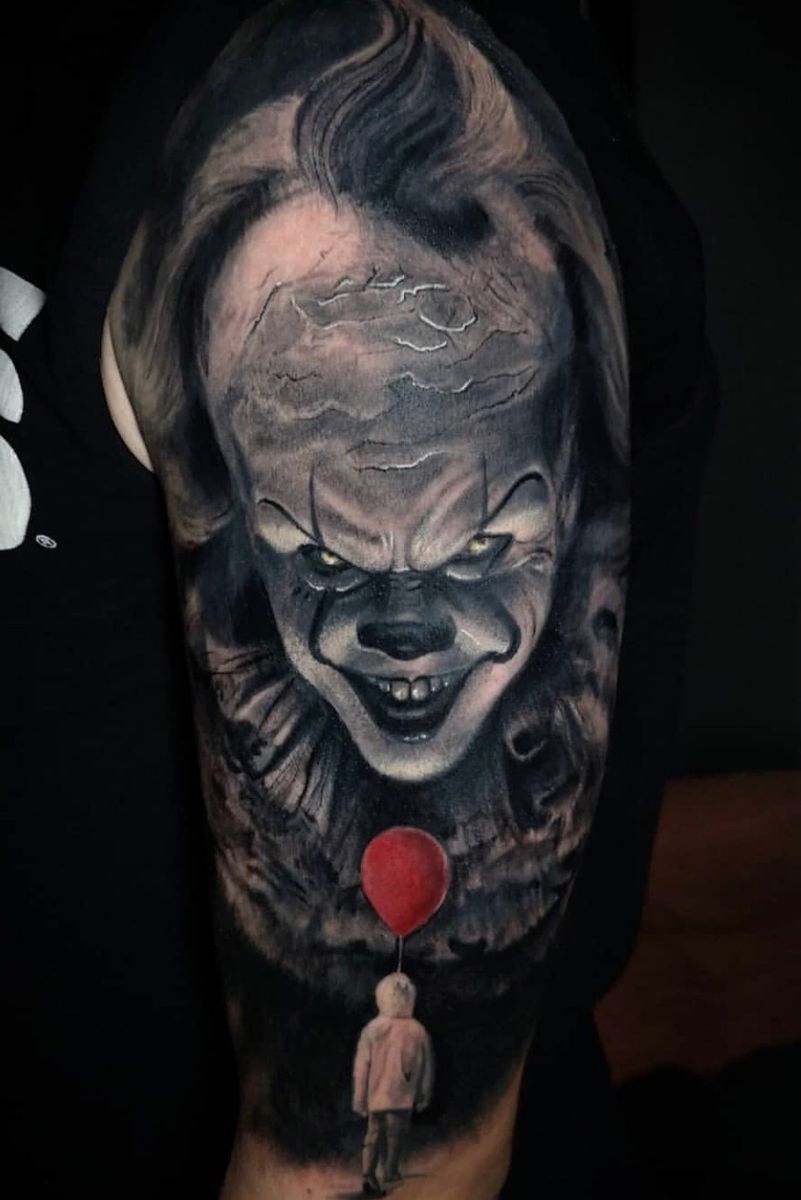 Tattoo uploaded by Vintage Inx • Everyones favourite clown IT • Tattoodo