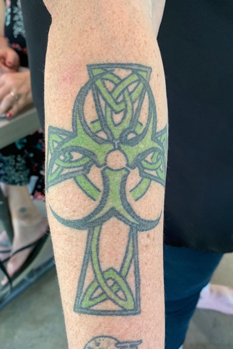 Tattoo uploaded by Shayne Kilgore • Biohazard Celtic Cross Tattoo ...