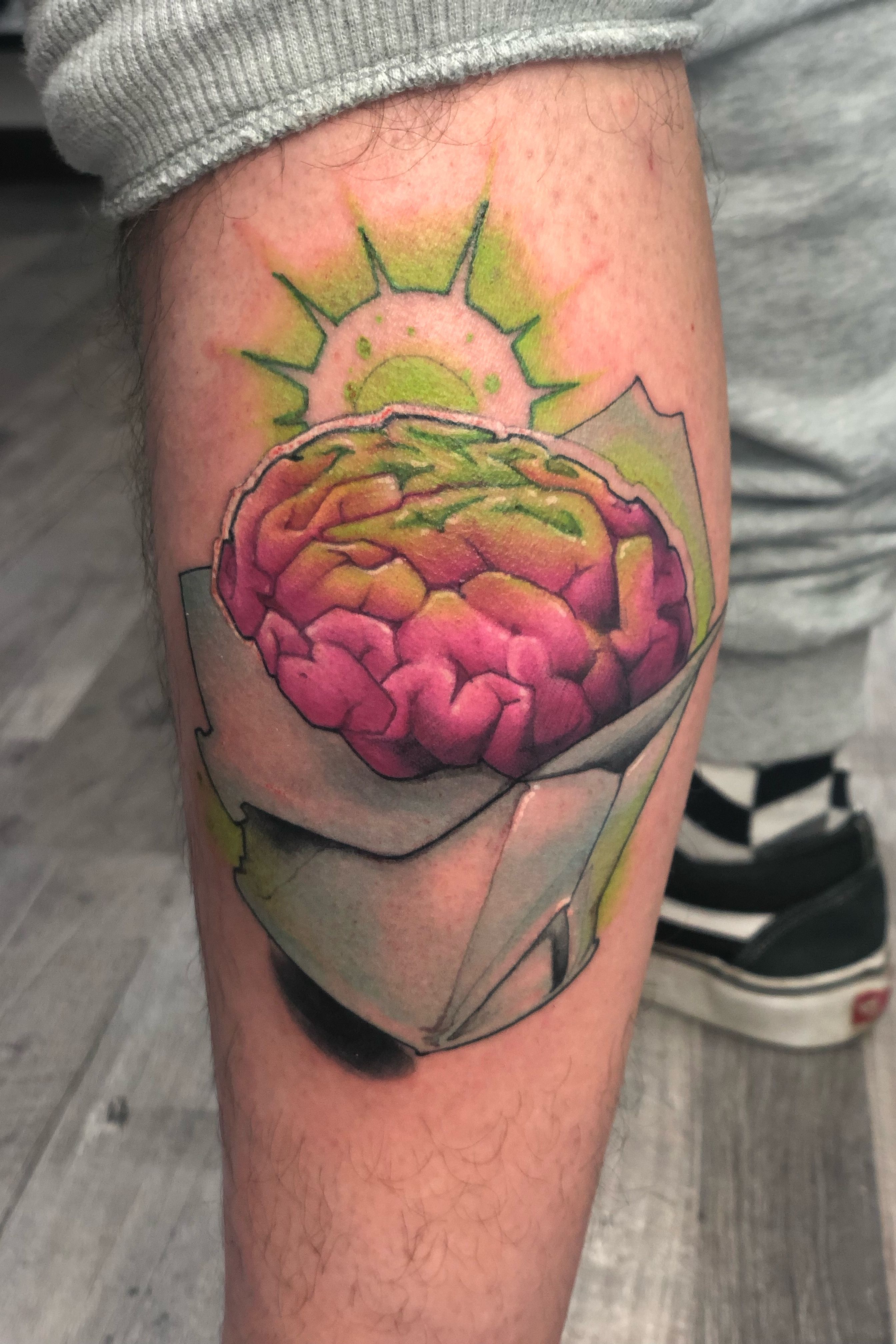 Traditional brain tattoo - Bronctattooaus.com