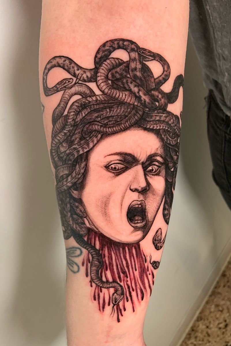 Tattoo uploaded by Javier Che Rivera • Caravaggio’s Medusa- • Tattoodo