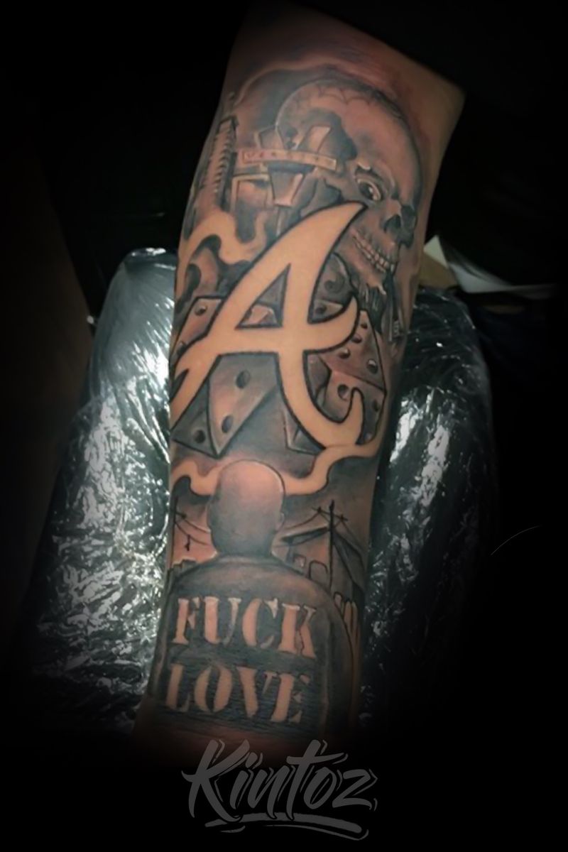 Tattoo uploaded by Kintoz • Fuck Love Tattoo Session #atlanta #atl # ...