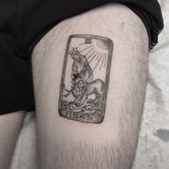 Tarot Cards Strength Tattoo Tarot Cards Strength Tattoo