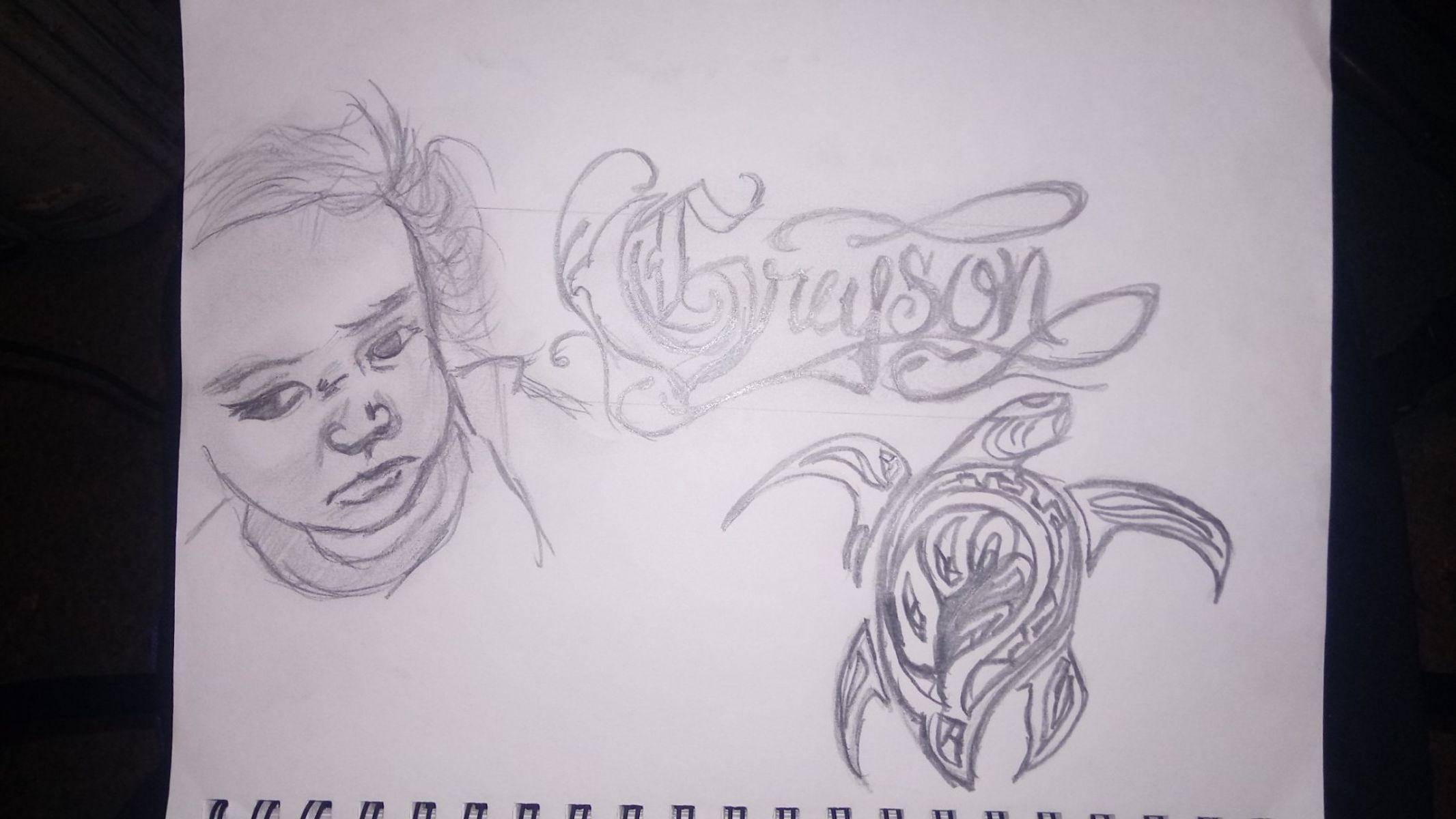 Tattoo uploaded by Joni San • My son greyson! • Tattoodo