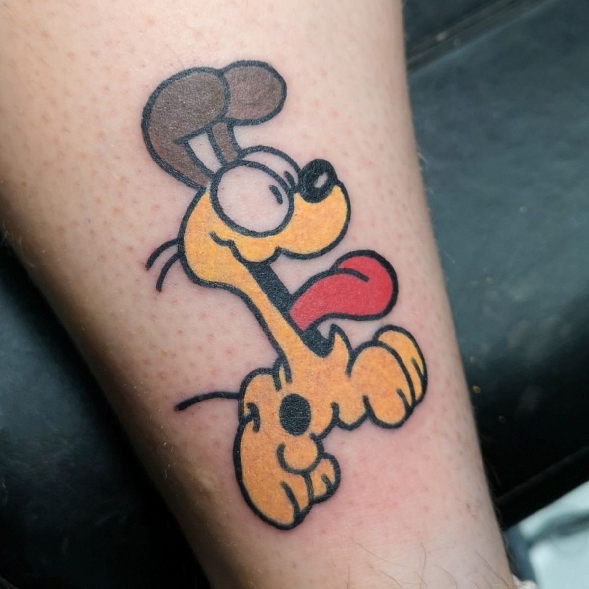 Tattoo uploaded by Devin Hesketh • Odie Heavy Lined tattoo # ...