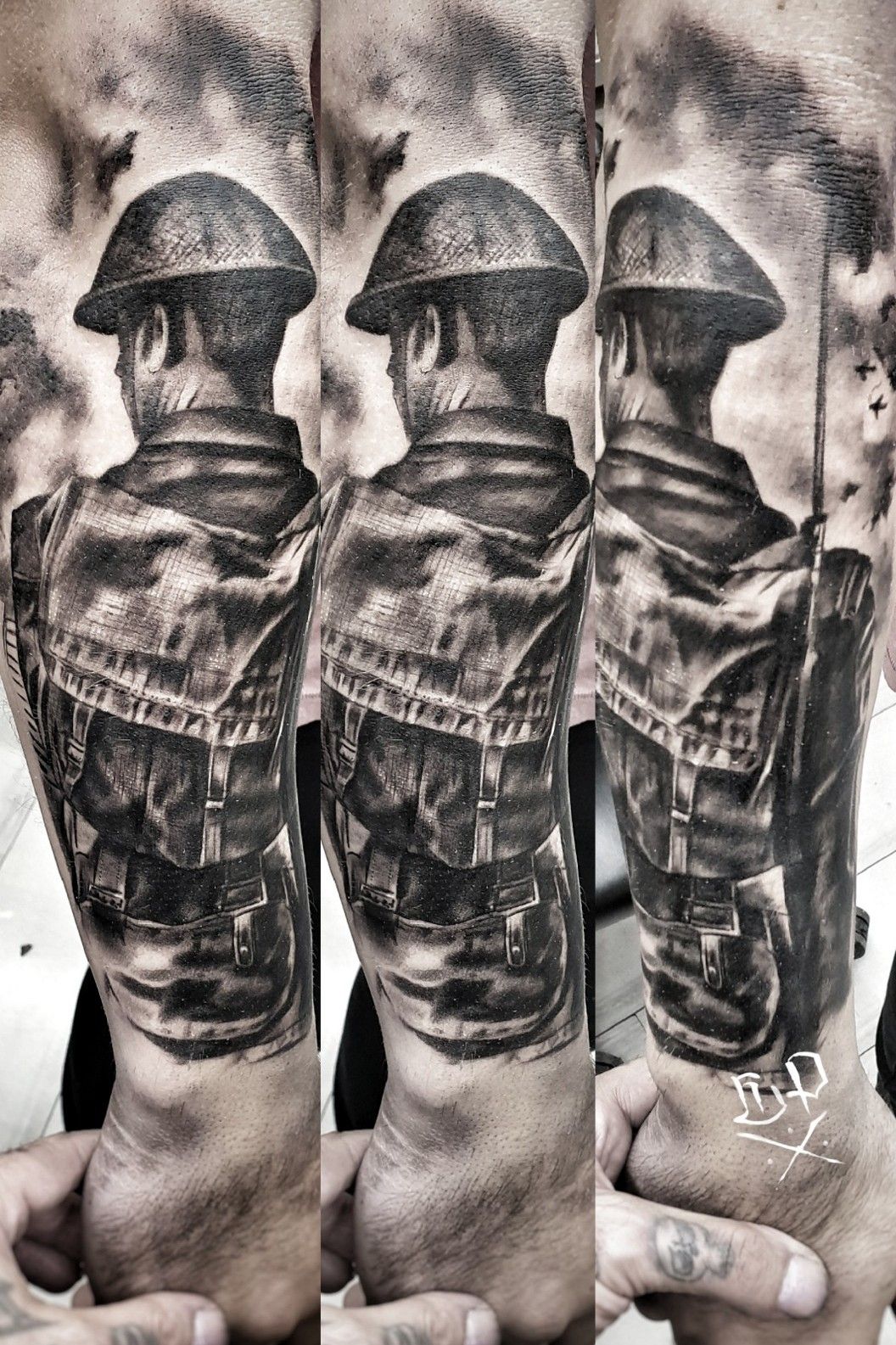 Realistic Soldier Helmet Tattoo • Tattoodo