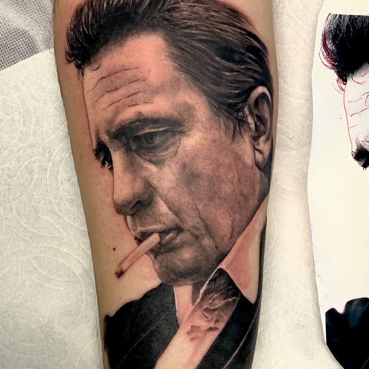 Tattoo uploaded by Yoshi • Johnny Cash portrait • Tattoodo