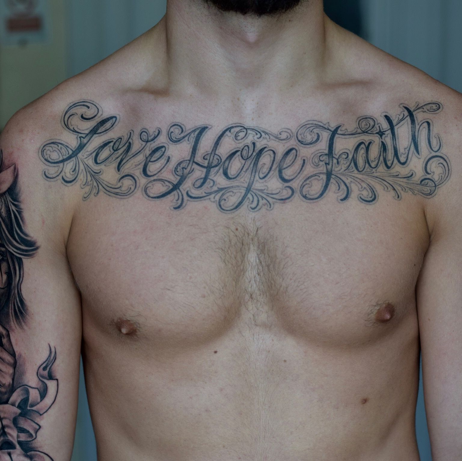 Scott Lowry Tattoos Did Some Freehand Filler Work On @cleanchick This