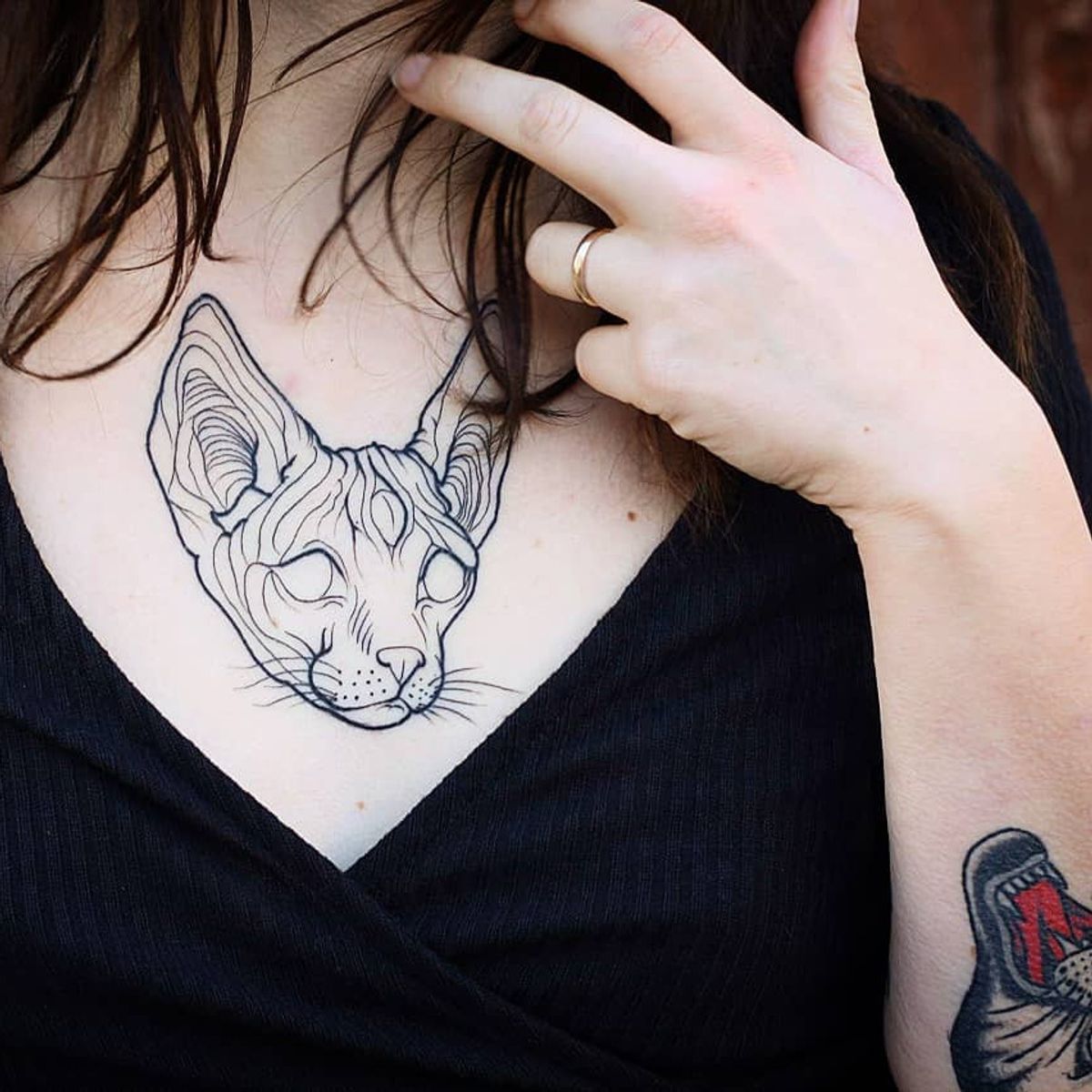 Tattoo uploaded by Kak Lucky Tattoos • Right here, right meow 🐱 ...