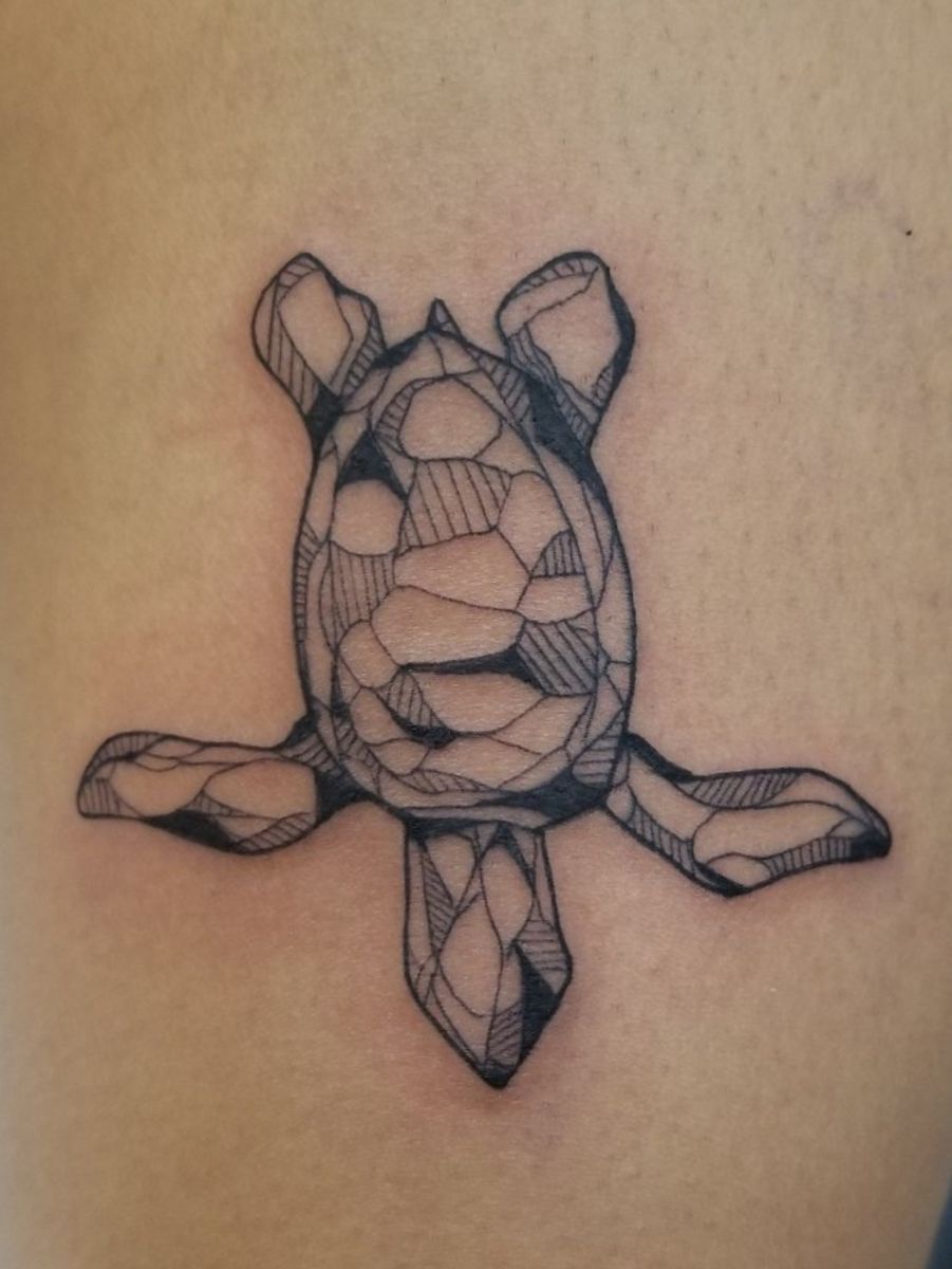 Tattoo uploaded by Sal lopez • #turtle linework • Tattoodo