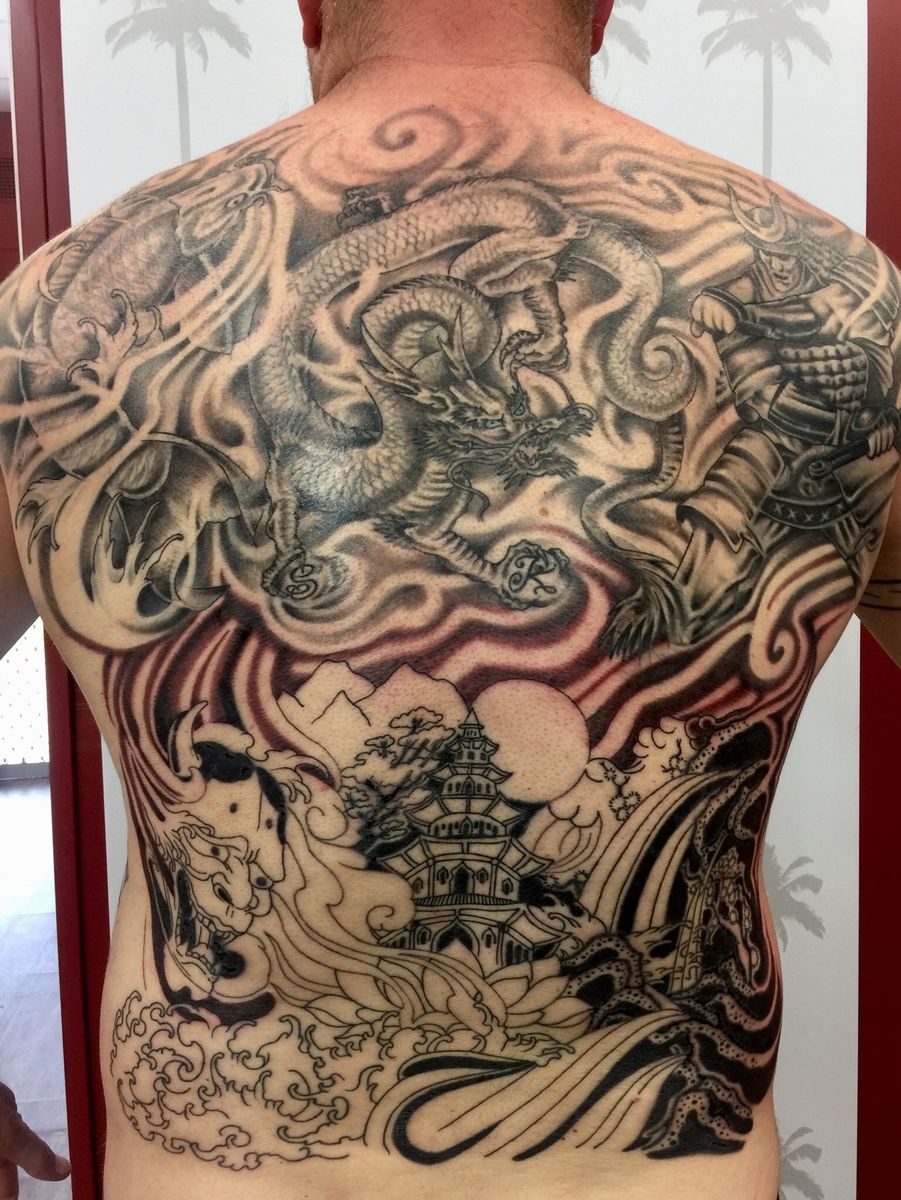 Tattoo uploaded by Mike D Tattoo.. • Traditional Japanese back piece in ...